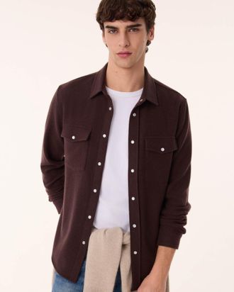 Kujten Chemise cachemire col chemise homme - Chemise Timber