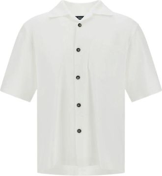 Herno Homme, Chemises, Blanc, Taille: XS Short Sleeve Chemises