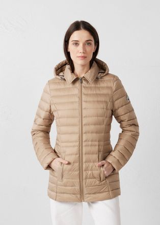 Jott Doudoune &agrave; capuche mi-longue Beige Nour 2.0 - Taille XXL