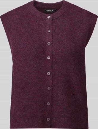 Only Regular Fit Pullunder mit einreihiger Knopfleiste Modell SIMONI