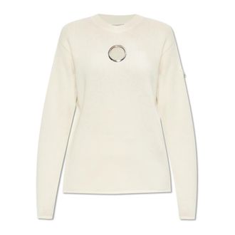 Moncler Rundhals-Strickware - - Knitwear - Damen - Beige - S