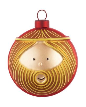 Alessi Weihnachtsbaumschmuck, Krippenkugel - Giuseppe, Josef - &Oslash; 9 cm - mundgeblasen, handdekoriert