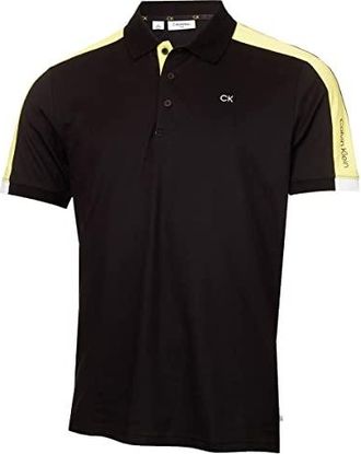 Calvin Klein Hommes Miles Humidité Mélanche Golf Durable - Noir - M