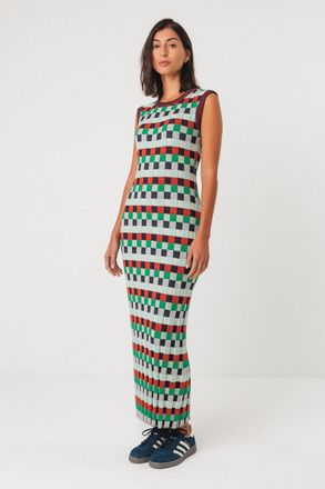 SKFK Damen vegan Kleid Idi Mehrfarbig