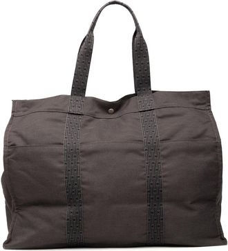Herm&egrave;s Shopper - Canvas Herline GM - Gr. unisize - in Grau - f&uuml;r Damen