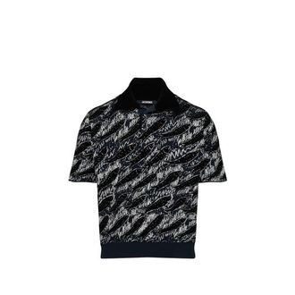 Jacquemus Le polo Poisson en maille jacquard