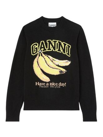 Ganni Sweatshirt - Schwarz