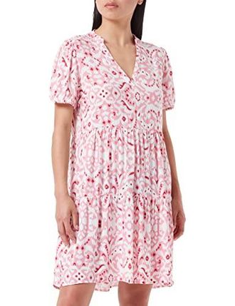 Only Onlnova Life S/S Thea Dress Ptm Robe, Morning Glory/AOP : 304 Candy Ikat, S Femme