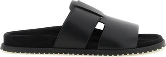 Dolce & Gabbana DG L&auml;ssige Sandalen aus Kalbsleder - - Shoes - Herren - Schwarzk - 40 EU