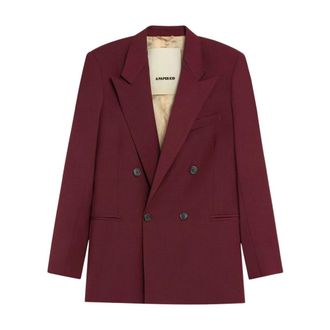 A Paper Kid Femme, Vestes, Rouge, Taille: 38 FR Blazer Doppiopetto