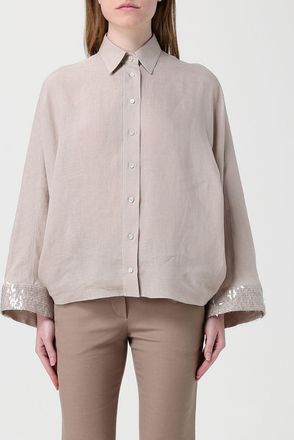 Brunello Cucinelli Chemise BRUNELLO CUCINELLI Femme couleur Beige