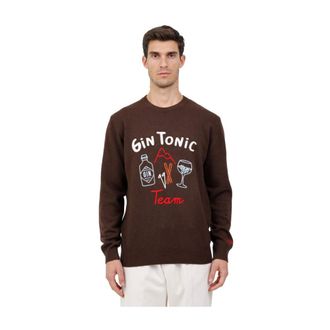 MC2 Saint Barth Homme, Pulls, Brun, Taille: XL Pull ras du cou Heron