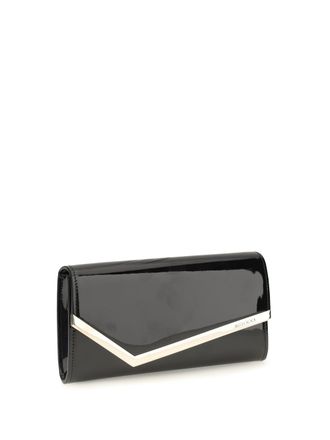 Jimmy Choo London Leather Clutch Wallet - Black
