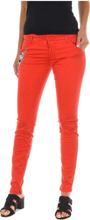 Met Met, Femme, Jeans, Rouge, Taille: W28 Pantalon Droit
