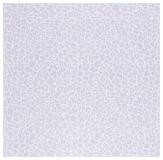 Safavieh Geometrisch Teppich für Wohnzimmer, Esszimmer, Schlafzimmer - Faux Hide Collection, Kurzer Flor, Elfenbein und Rosa, 91 X 152 cm