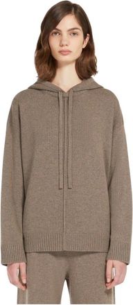 Max Mara Femme, Sweatshirts et sweats &agrave; capuche, Brun, Taille: 38 FR SweaT-shirts &agrave; capuche