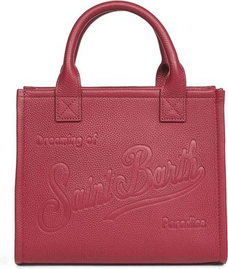 MC2 Saint Barth Femme, Sacs, Rouge, Taille: ONE Size Sac à bandoulière en cuir bordeaux