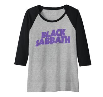 Black Sabbath Schwarzes Sabbath offizielles Logo Raglan
