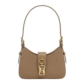 Michael Kors Small Hobo Bag mit Anh&auml;nger - - Bags - Damen - Braun - ONE SIZE