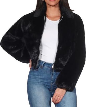 Only Onldana Life Veste en fausse fourrure Cc OTW pour femme, Noir, M