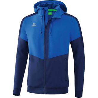 Erima Herren Squad Tracktop Jacke mit Kapuze (1032007), new royal/new navy, 3XL