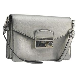 Prada Sac bandouli&egrave;re vintage doccasion - Femme - Pre-owned - Gris - Taille: ONE Size