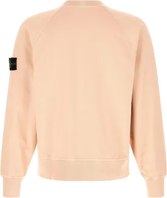 Stone Island Garment-Dyed Cotton Sweatshirt - Pink