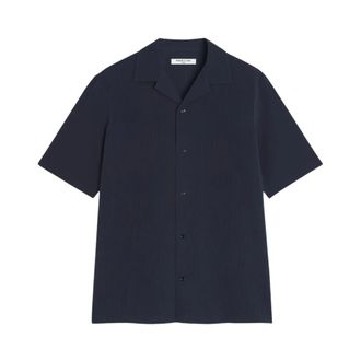 Maison Kitsun&eacute; Kurz&auml;rmeliges Hemd - - Shirts - Herren - Blau - L