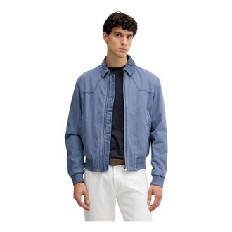 Benetton Corduroy Collar Jacket - - Jackets - Herren - Blau - XL