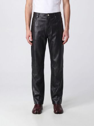 Maison Margiela Pantalon droit 5 poches en similicuir