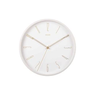 Karlsson Horloge Murale Belle Numbers M&eacute;tal Blanc