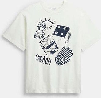 Coach Dice Collage-T-Shirt Aus Biobaumwolle Im Relaxed Fit