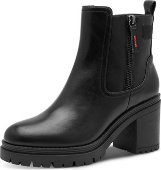 s.Oliver Damen Stiefeletten mit Absatz mit Reißverschluss Vegan, Schwarz (Black), 40 EU