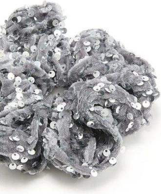 Au Printemps Paris großer Chouchou in Pailletten - grau