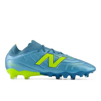 New Balance Unisexe Tekela Team Low Laced FG V5 en Bleu/Vert, Synth&eacute;tique, Taille 40.5