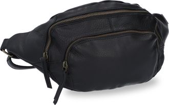 Gusti G&uuml;rteltasche Leder Sverre - Vintage Bauchtasche Leder f&uuml;r Damen & Herren - Praktische H&uuml;fttasche mit 3 F&auml;chern & Zippern