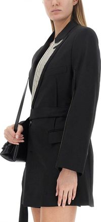 Victoria Beckham Double-Breasted Mini Dress - Black