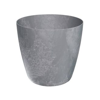 Prosperplast Beton Effect Blumentopf, matt, 15,8 cm, Marengo