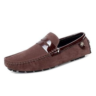 Generic Mocassins for Hommes Chaussures Bout Rond en Cuir PU Penny Mocassins de Conduite Confortables Flexibles r&eacute;sistants d&eacute;contract&eacute;s &agrave; Enfiler(Marron,36 EU