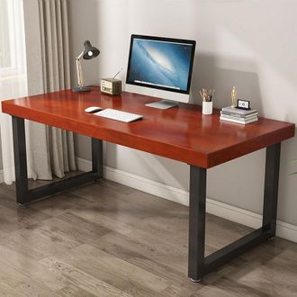 Generic Tisch Stabil Stabiler PC Tisch Für Gaming Moderner Schreibtisch Im Schlichten Stil Für Das Homeoffice Stabil Stahlgestell Industrie-Design(D,39.5 L x 