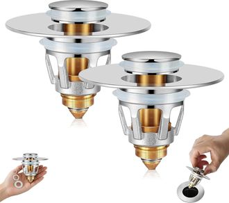 Generic Drain Magic 2in1 Universal Waschbeckenst&ouml;Psel Mit Abflusssieb,f&uuml;r Waschbecken, Badewanne (2pcs)