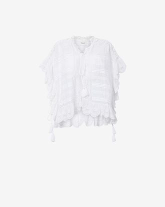 Isabel Marant Haut / Top Payton - Femme - Blanc - Taille 34 - Marant &Eacute;toile