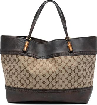 Gucci Shopper - Large GG Canvas Laidback Crafty Tote - Gr. unisize - in Braun - f&uuml;r Damen