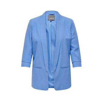 Only Carmakoma Blaue Blazer Carelly Modell - - Jackets - Damen - Blau - 2XL