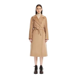 Max Mara Resina Coat - Femme - Manteaux - Brun - Taille: 40 FR
