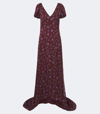 Markarian Robe longue Sienna &agrave; fleurs