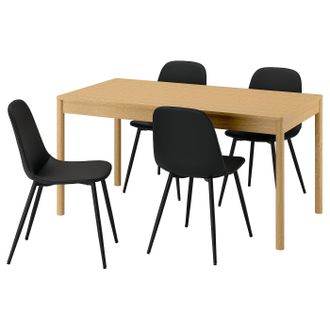 IKEA TONSTAD / NORDMANSSK&Auml;R Tisch und 4 St&uuml;hle