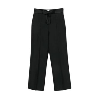 Valentino Garavani Straight Leg Hose - - Trousers - Damen - Schwarzk - L