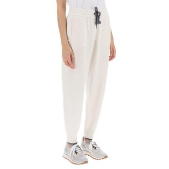 Brunello Cucinelli Womens White Cashmere Casual Pants