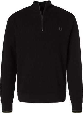Fred Perry Herren Troyer schwarz unifarben